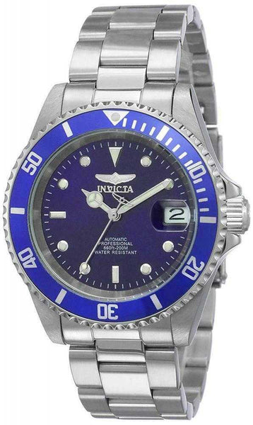 Invicta Pro Diver Stainless Steel Blue Dial Automatic Mens Watch....40 ...